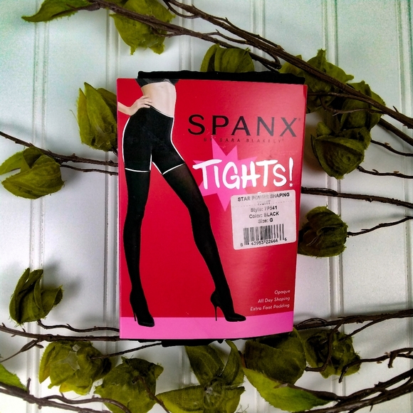 SPANX | Accessories | Spanx Star Power Shaping Tights Opaque Black E G ...
